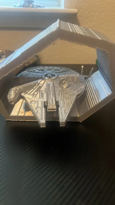 Suspended Millennium Falcon Remixed by fay3dlab - MakerWorld