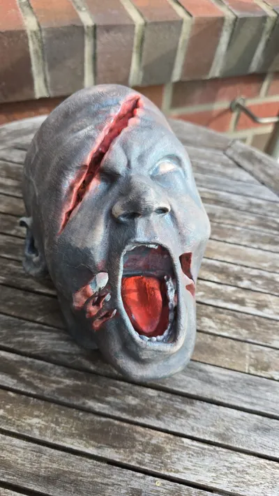 Zombie Head XL by Stag 3D MakerWorld: Download Free 3D Models