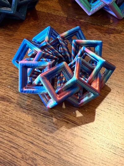 Thick cube loop fidget by Purple Pterodactyl MakerWorld: Download Free ...