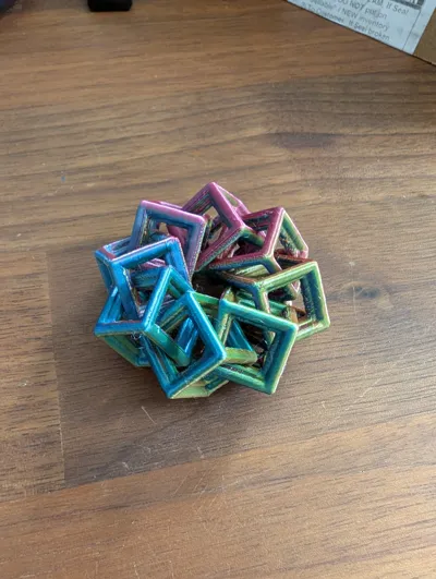 Thick cube loop fidget by Purple Pterodactyl MakerWorld: Download Free ...
