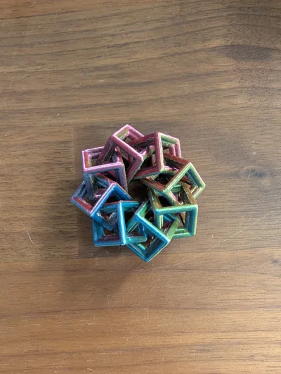 Thick cube loop fidget by Purple Pterodactyl MakerWorld: Download Free ...