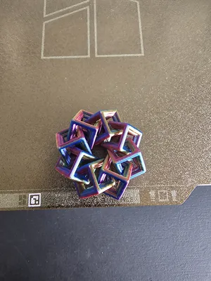 Thick cube loop fidget by Purple Pterodactyl MakerWorld: Download Free ...