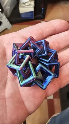 Thick cube loop fidget by Purple Pterodactyl MakerWorld: Download Free ...