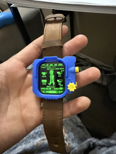 Pip-Boy v3 for Apple Watch - Free 3D Print Model - MakerWorld