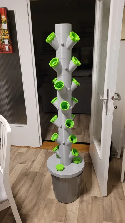 Modular Hydroponic Tower Garden Remixed by christiansotelo2244 ...