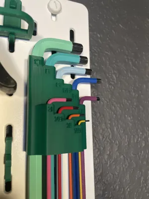 Hex key holder for Ikea SKÅDIS by ByteSlinger - MakerWorld