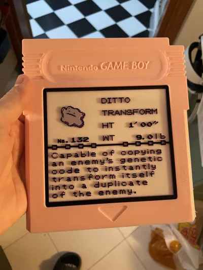 Gameboy Frame for Pokedex Displays - New Version by CraftyFox3D ...