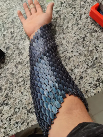 Modular Dragon Scales Chainmail V2 by DotCom Artwork MakerWorld ...