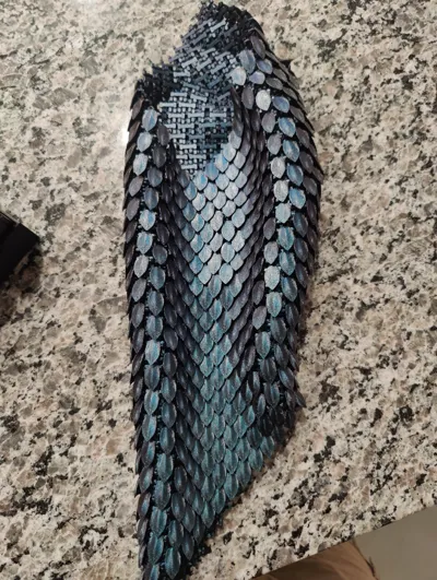 Modular Dragon Scales Chainmail V2 by DotCom Artwork MakerWorld ...