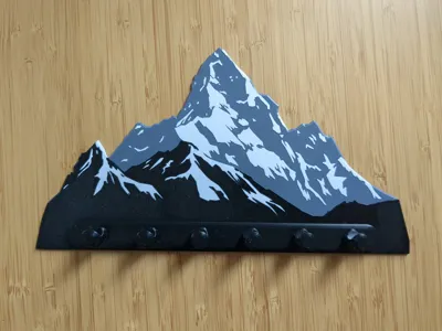 Mountain Key Holder/Hanger by TarasTech MakerWorld: Download Free 3D Models