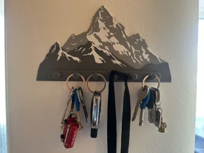 Mountain Key Holder/Hanger by TarasTech MakerWorld: Download Free 3D Models