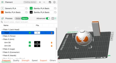 Jack Skellington BRICK - Special Edition by Emanuele MakerWorld: Download Free 3D Models