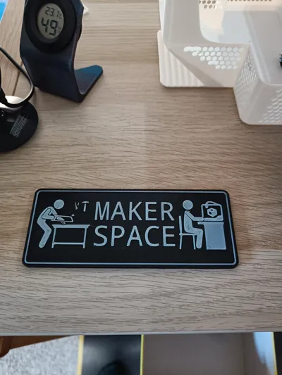 Maker Space Sign by Heinzelmaennchen Werkstatt - MakerWorld