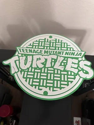 Teenage Mutant Ninja Turtles Manhole cover by EDDIEB3D_ MakerWorld ...