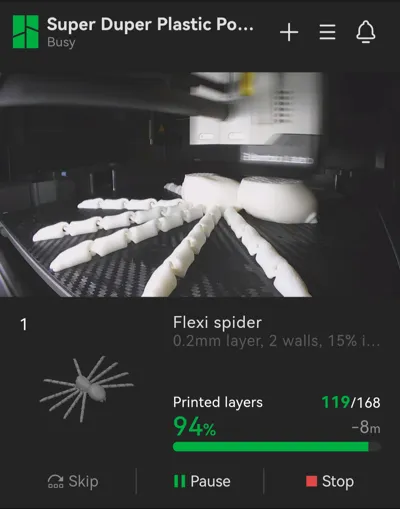 Flexi spider by uni3Dworld MakerWorld: Download Free 3D Models