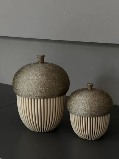 Acorn container decoration (tealight compatible) by SabreDesign ...
