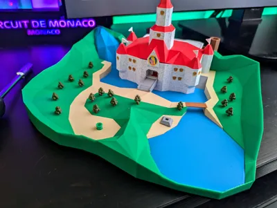 Mario 64 Peach's Castle with Courtyard - Diorama by Arniel86 MakerWorld ...