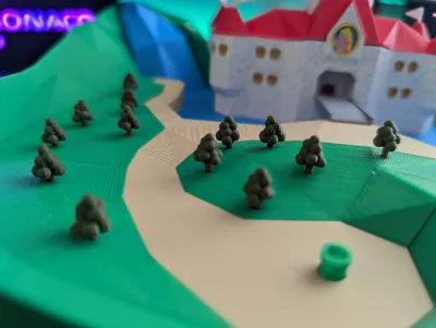 Mario 64 Peach's Castle with Courtyard - Diorama by Arniel86 MakerWorld ...