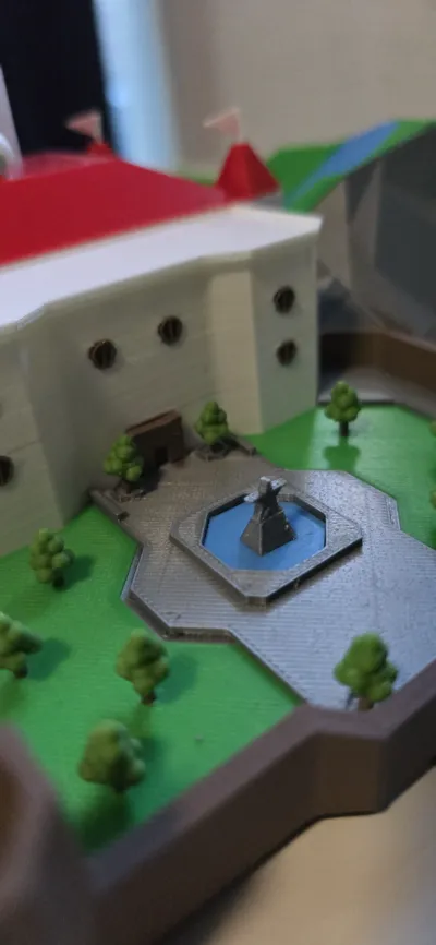 Mario 64 Peach's Castle with Courtyard - Diorama by Arniel86 MakerWorld ...