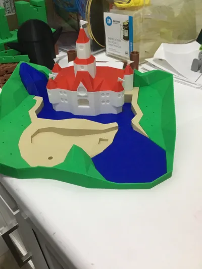 Mario 64 Peach's Castle with Courtyard - Diorama by Arniel86 MakerWorld ...