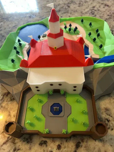 Mario 64 Peach's Castle with Courtyard - Diorama by Arniel86 MakerWorld ...