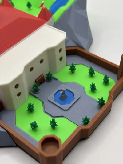 Mario 64 Peach's Castle with Courtyard - Diorama by Arniel86 MakerWorld ...