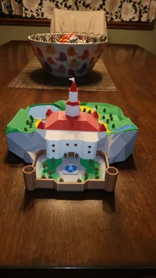 Mario 64 Peach's Castle with Courtyard - Diorama by Arniel86 MakerWorld ...