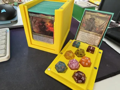 MTG Commander Deck Box Extended Dice Storage by Cincinnati Squirrel ...