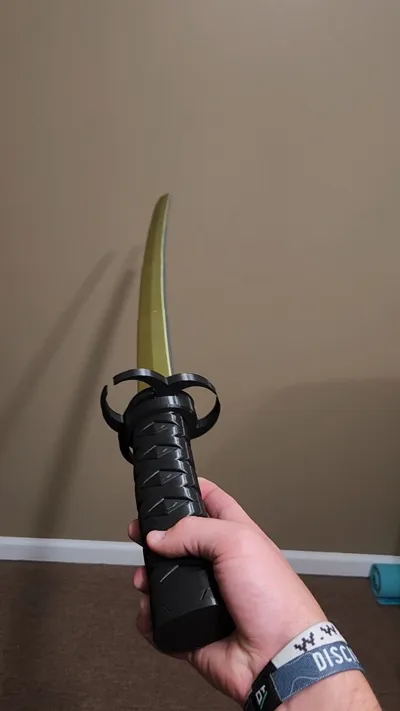 Katana V2 Samurai Sword Pip dual color no ams by Tommy Gun MakerWorld: Download Free 3D Models