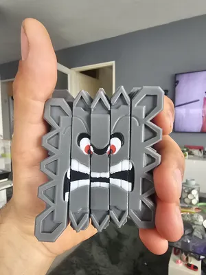 Fidget Thwomp - Mario by Louis MakerWorld: Download Free 3D Models