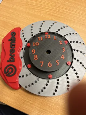 Brembo brake disc wall clock by Mattia01 - MakerWorld