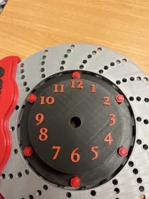 Brembo brake disc wall clock by Mattia01 - MakerWorld