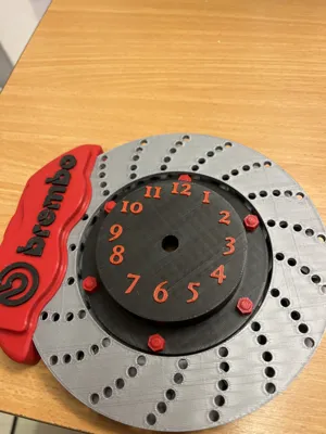 Brembo brake disc wall clock by Mattia01 - MakerWorld