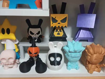 A 4-tier display shelf for figurines. by AT62 MakerWorld: Download Free ...