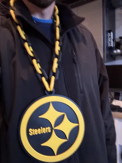 Pittsburgh Steelers Oversized Necklace, Pendant by Salvadori MakerWorld ...