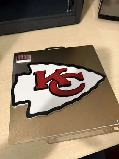 Kansas City Chiefs Arrowhead Logo Wall Sign by Grove3D - MakerWorld