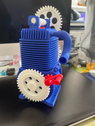 Functional 4-Stroke Engine - Free 3D Print Model - MakerWorld