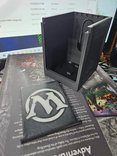 MTG Commander / EDH Deck Box + Command Zone Lid - Free 3D Print Model ...