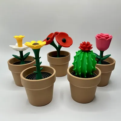 Springy Flower Collection by LIG Computer MakerWorld: Download Free 3D ...