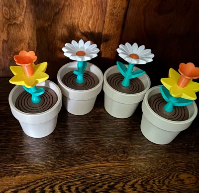 Springy Flower Collection by LIG ComputerMakerWorld: Download Free 3D ...