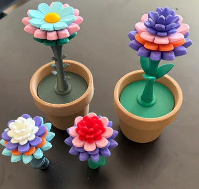 Springy Flower Collection by LIG Computer MakerWorld: Download Free 3D ...