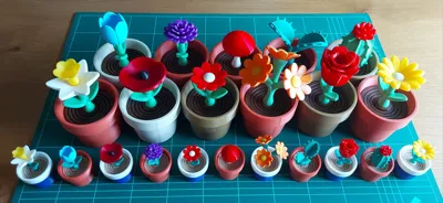 Springy Flower Collection by LIG Computer MakerWorld: Download Free 3D ...