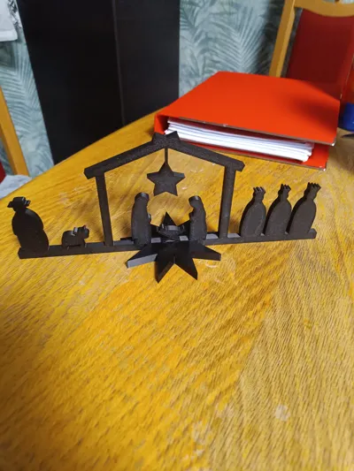 Christmas Crib by FijBar MakerWorld: Download Free 3D Models