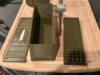 Ammo Storage Box 300 BLK 300 Blackout 100 Rounds by Coconut MakerWorld ...