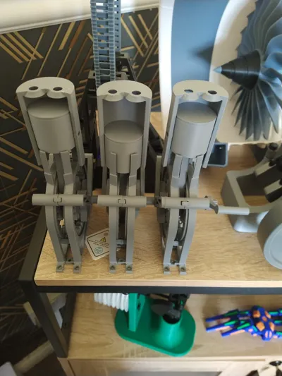 Modular 6-Stroke Engine | Updated! by SanderdK MakerWorld: Download ...