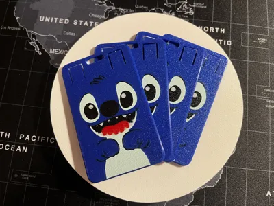 Stitch ID Card/Badge holder - Standard Size Remixed by Valeria Momo ...