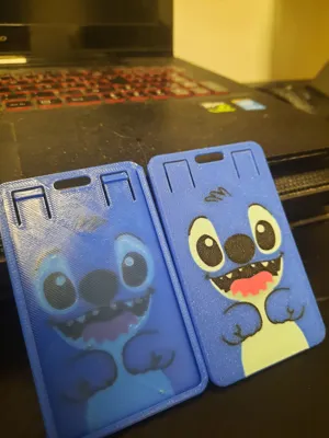 Stitch ID Card/Badge holder - Standard Size Remixed by Valeria Momo ...