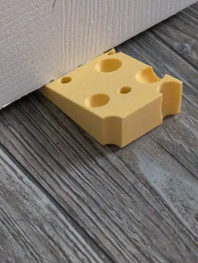 Door Stop Cheese Funny Käse Türstopper - Free 3D Print Model - MakerWorld
