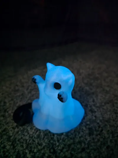 Cute Cat Ghost Paw Halloween by SnK3DD MakerWorld: Download Free 3D Models