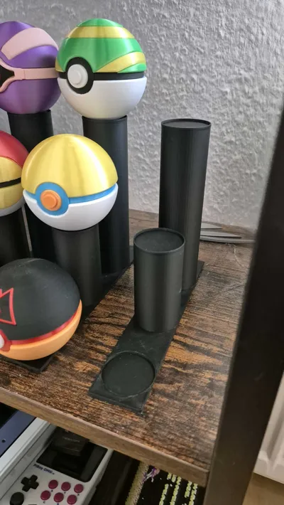 3 Tier Pokeball Display by Lockesmith89 MakerWorld: Download Free 3D Models